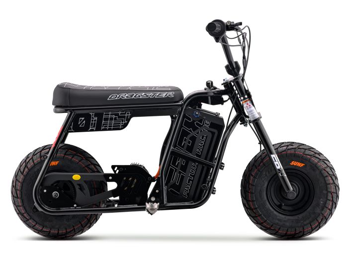 Electric pit bikes and ATVs DRAGSTER EBX 60 R BLACK (USA)
