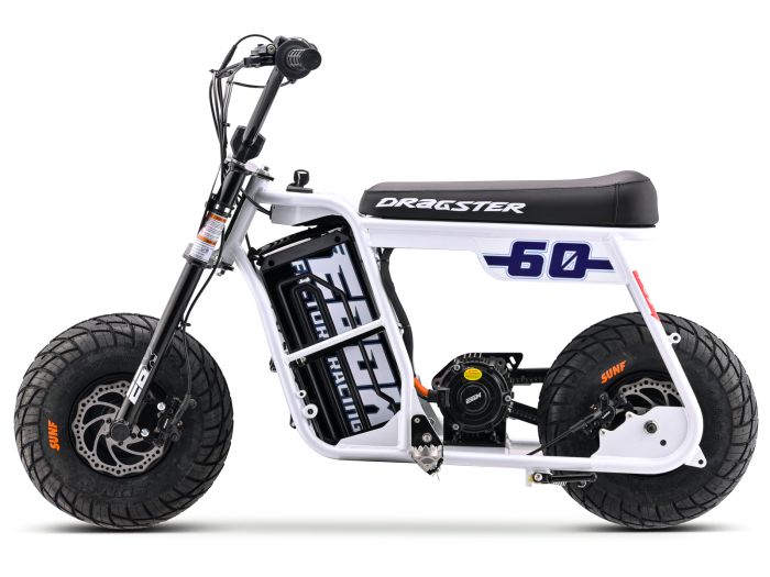 Electric pit bikes and ATVs DRAGSTER EBX WHITE 60 (USA)