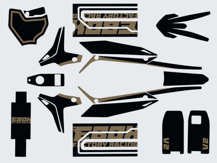 Electric pit bikes and ATVs EBOX V2 Graphics Black