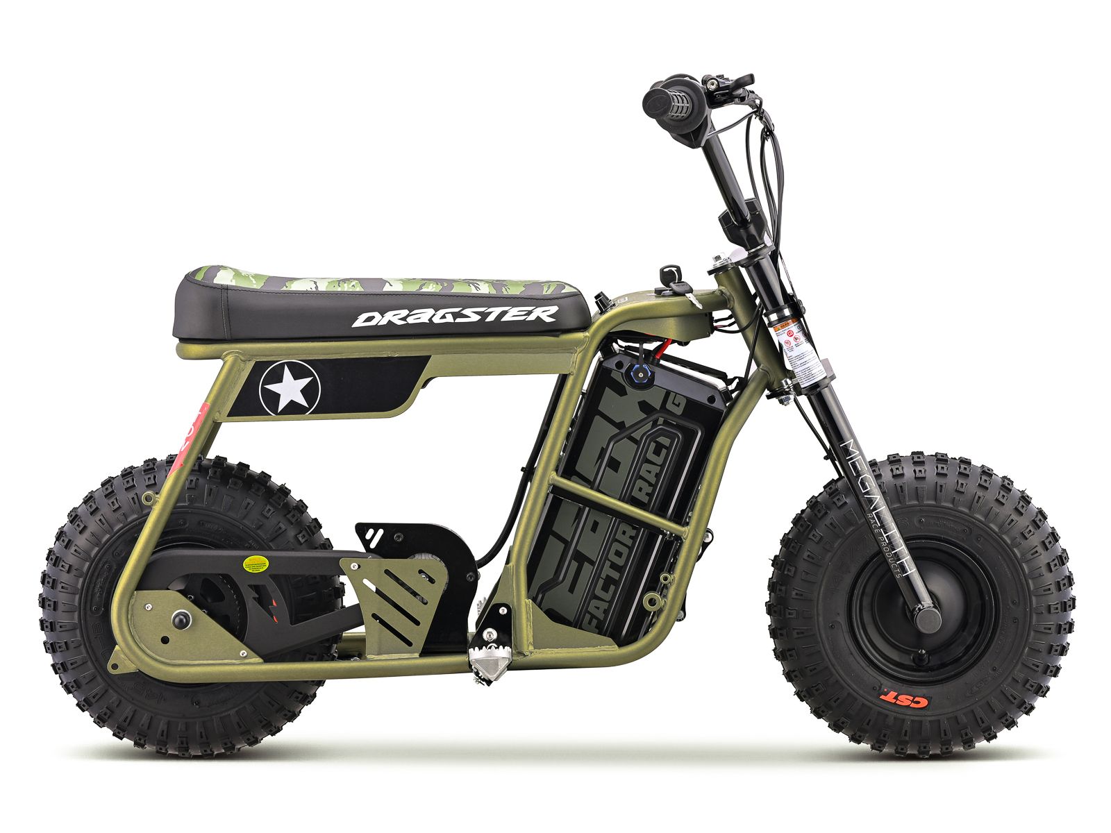 Electric pit bikes and ATVs Dragster Khaki USA Off Road Tyres